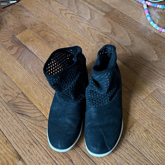 Emu | Shoes | Emu Black Perforated Ankle Boots | Poshmark